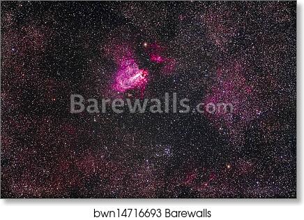 Messier 17, the Swan Nebula, with the open cluster M18 below it by Alan ...