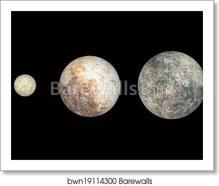 Dwarf planets Ceres, Pluto, and Eris by Walter Myers/Stocktrek Images ...