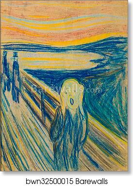 The Scream, 1893 by Edvard Munch, Art Print | Barewalls Posters ...