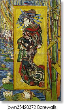 Courtesan: after Eisen by Vincent Van Gogh, Art Print | Barewalls ...