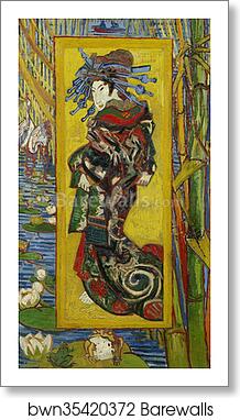 Courtesan: after Eisen by Vincent Van Gogh, Art Print | Barewalls ...