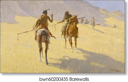 The Parley by Frederic Remington, Art Print | Barewalls Posters ...