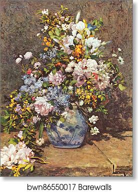 Spring Bouquet by Pierre-Auguste Renoir, Art Print | Barewalls Posters ...