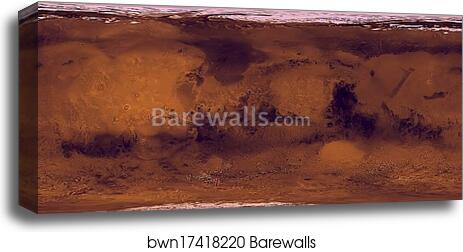 Mars Surface Layout Map. Illustration. 3D rendering by Bruce Rolff ...